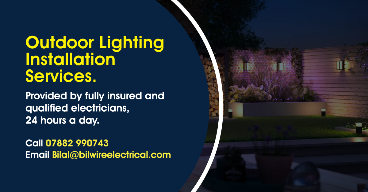 Outdoor Lighting Installation In Manchester - Bilwire Electrical Services