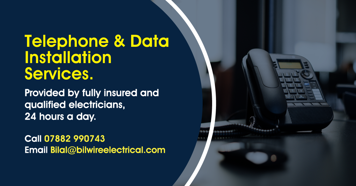 Telephone & Data Installation In Manchester - Bilwire Electrical Services